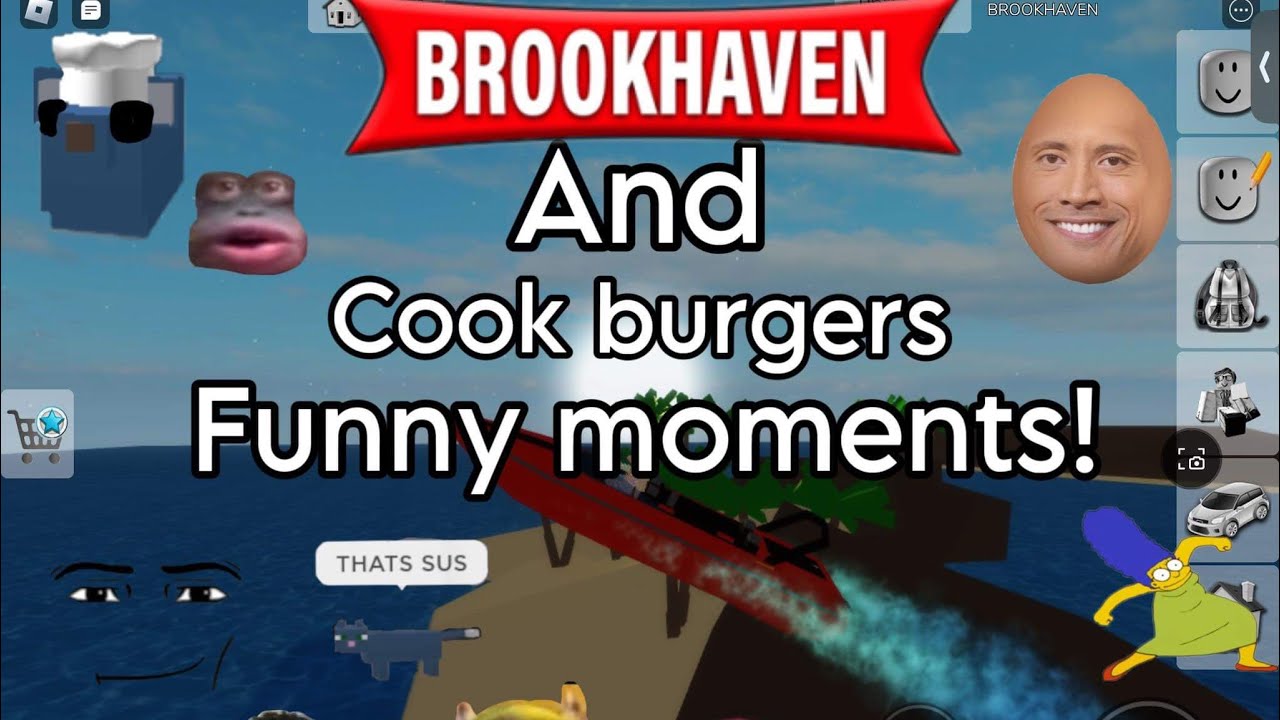 Brookhaven and Cook burgers Funny moments | Sarah_Mia - YouTube