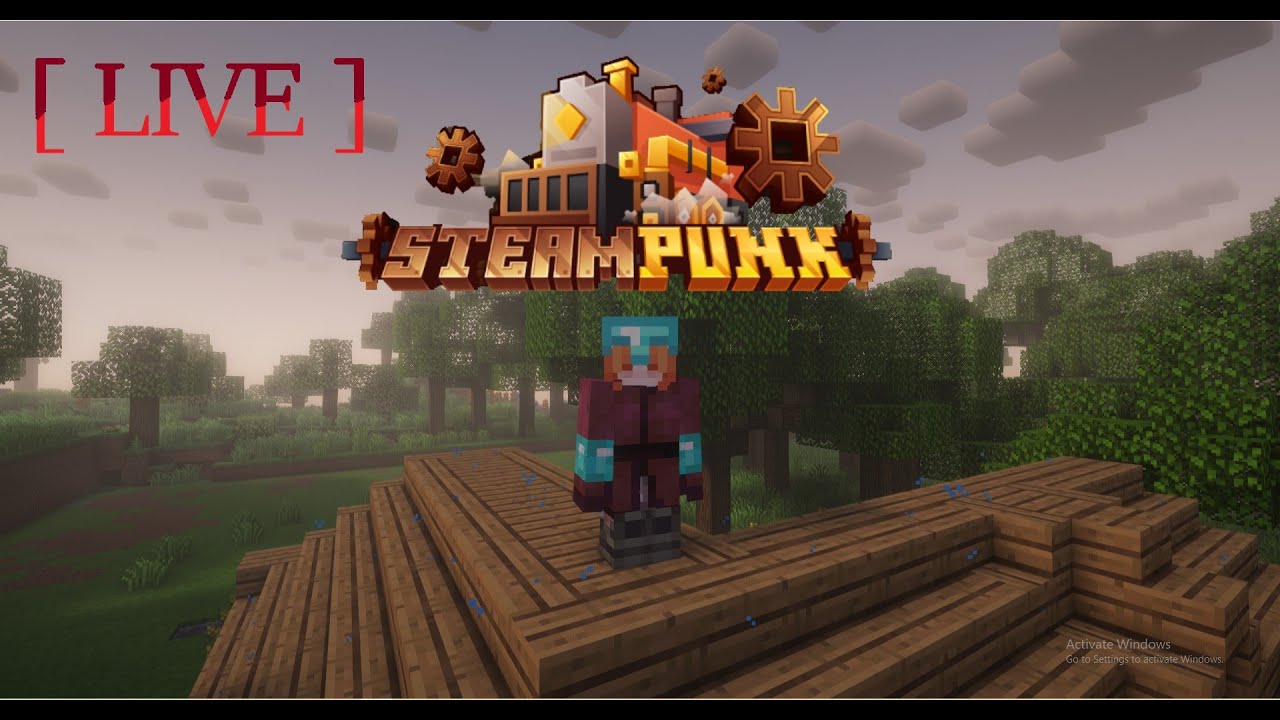 [LIVE] เล่น minecraft mod steam puck EP4 - YouTube