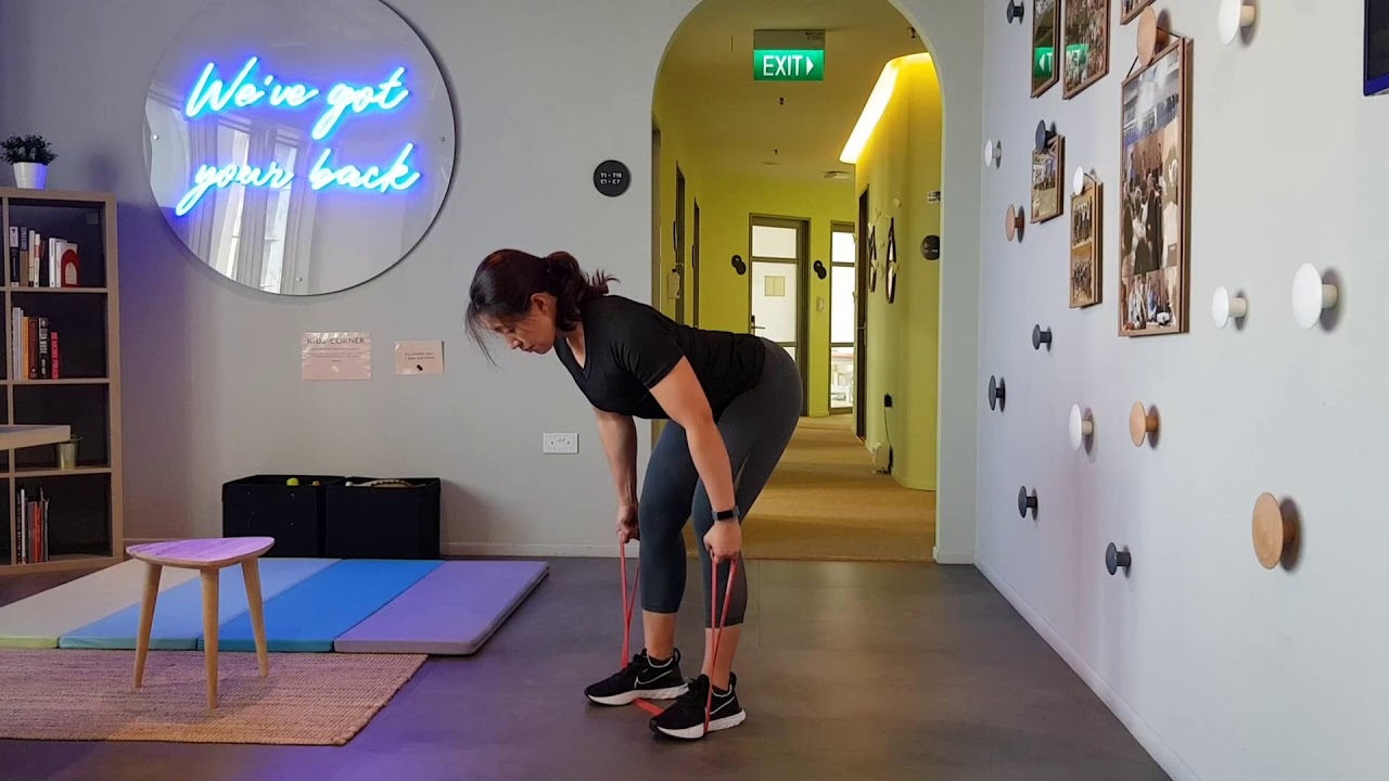 How to | Resistance Band Romanian Deadlift Variation - YouTube