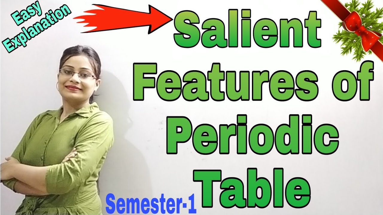 Salient Features of Periodic Table| DG Pathshala|| Periodic Table ...