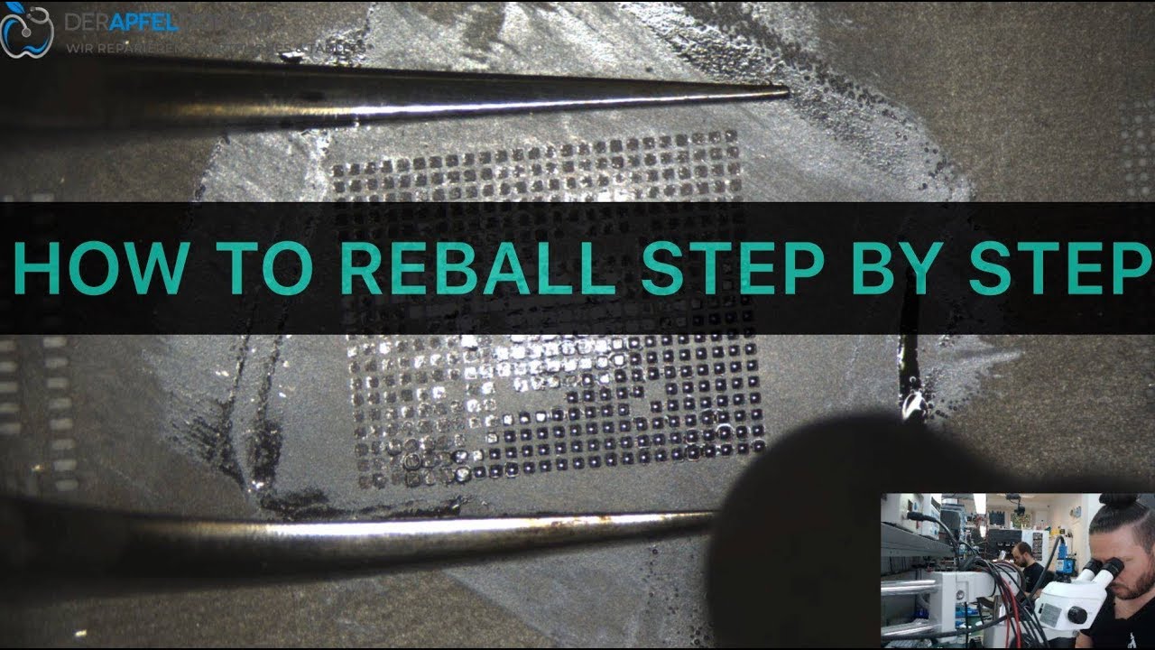 How to do iPhone Board IC reball step by step - YouTube