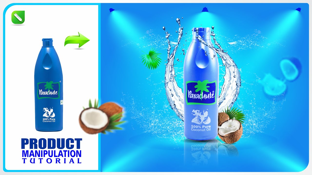 Poster Design | Product Ads Design | Parachute Coconut Oil - YouTube