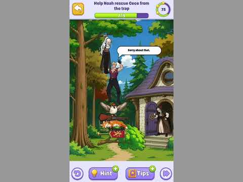 Tricky Story 3 Level 29 | help noah rescue cece from the trap Gameplay