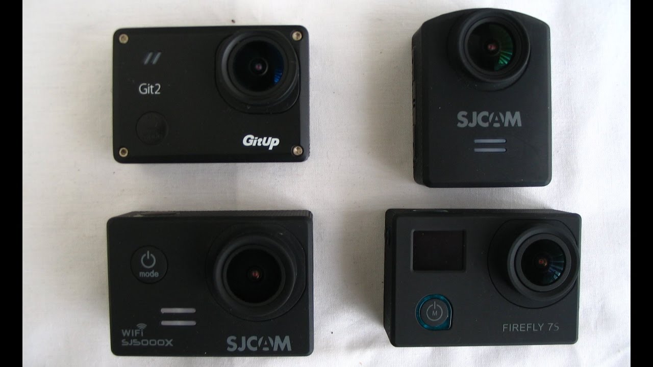 Four Top Budget Action Cameras Side by Side - including battery life ...