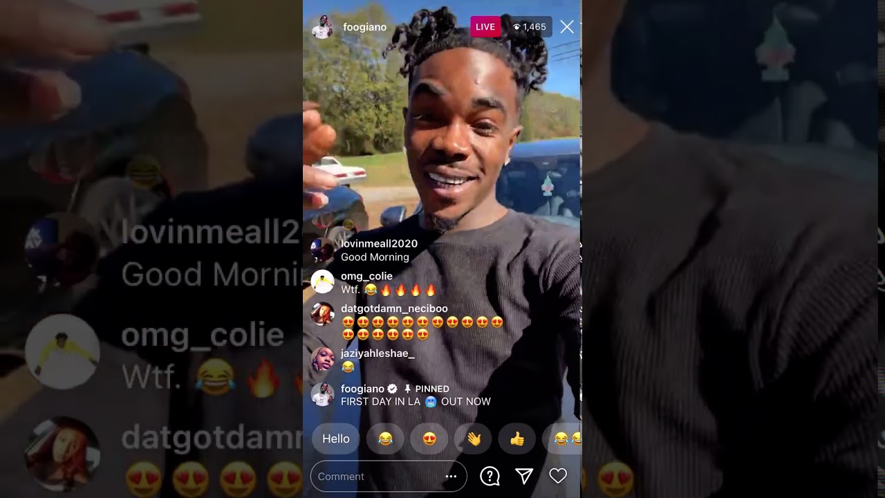 Foogiano Instagram Live November 20, 2020 - YouTube