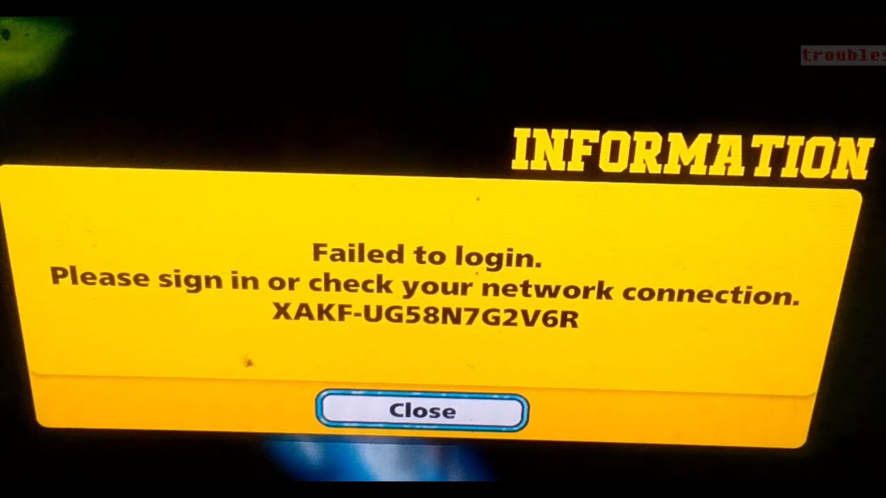 How to fix Failed to login Please sign in or check your network ...