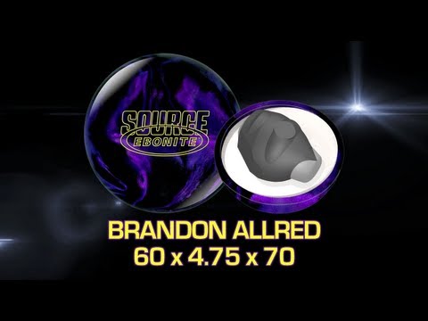 Ebonite Source Bowling Ball Thrown By Brandon Allred of K&K Bowling ...