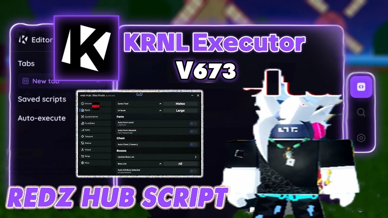 Redz hub script & krnl executor v673 No Ban - How To get The Latest ...