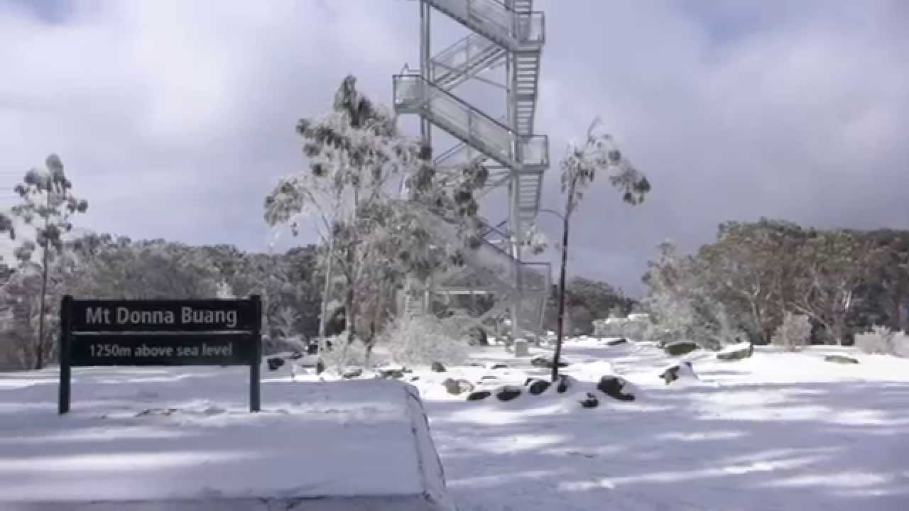 Mount Donna Buang Snow Field Mountain Top Melbourne Victoria Australia ...