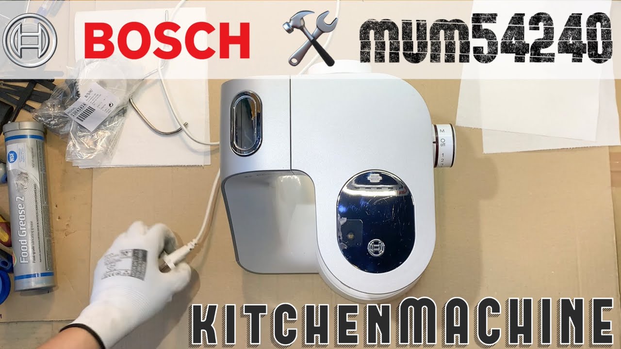 How To Repair - Gears Kit 12042424 - Bosch Kitchen Machine MUM54240 ...