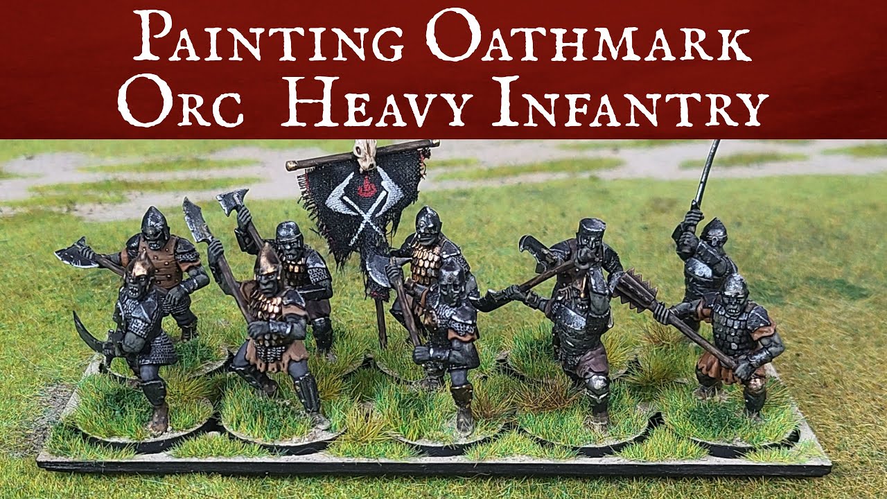 Painting Oathmark Orc Heavy Infantry - YouTube