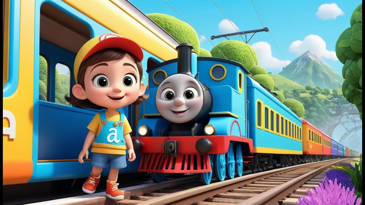 Train Choo Choo Song Journey to Alphabet Town | ABC Learning Song for ...