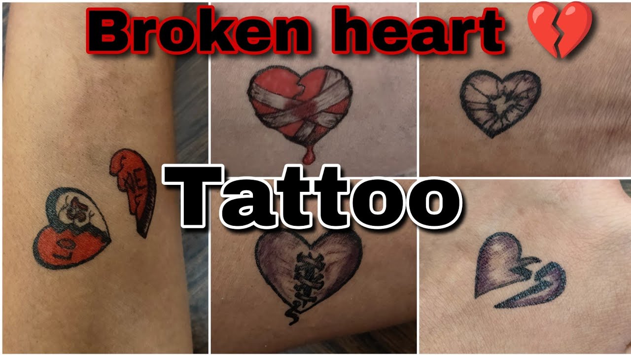 Real Broken Heart Tattoo