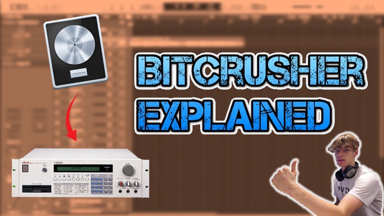 AKAI S950 in Logic Pro X?! | How To use a BITCRUSHER - YouTube