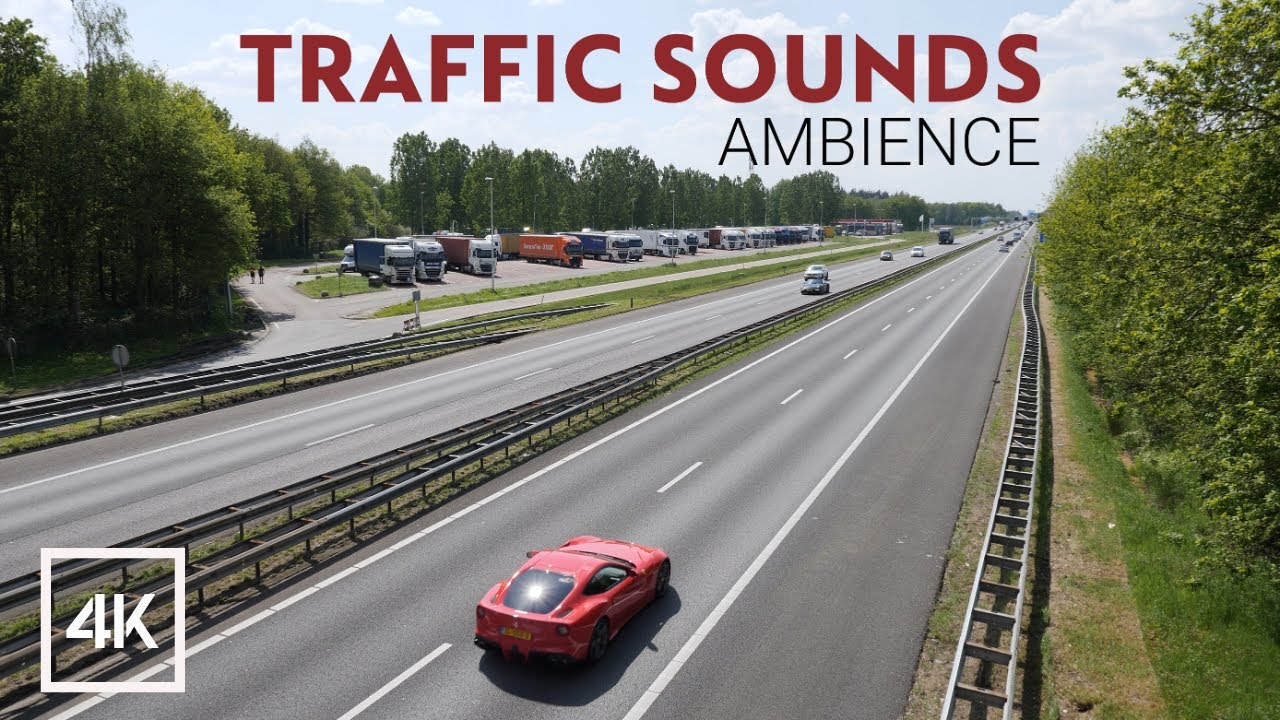 Traffic Sound Highway White Noise | 4-5 Hours ASMR Sleep Study Focus ...