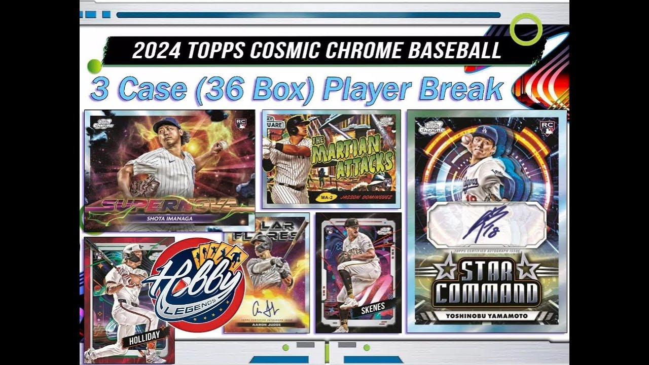2024 Topps COSMIC CHROME 3 Case (36 Box) Player Break #2 eBay 11/01/24 ...