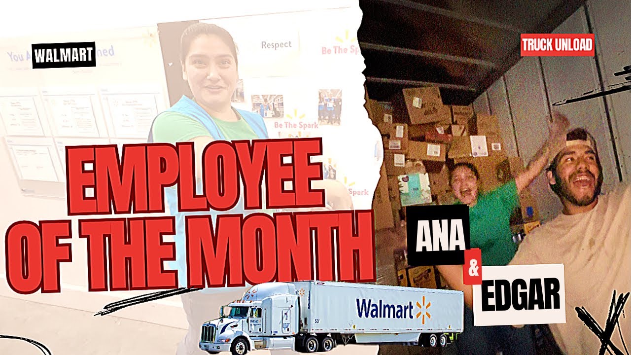 Walmart truck unload/employee of the month (for real this time) - YouTube