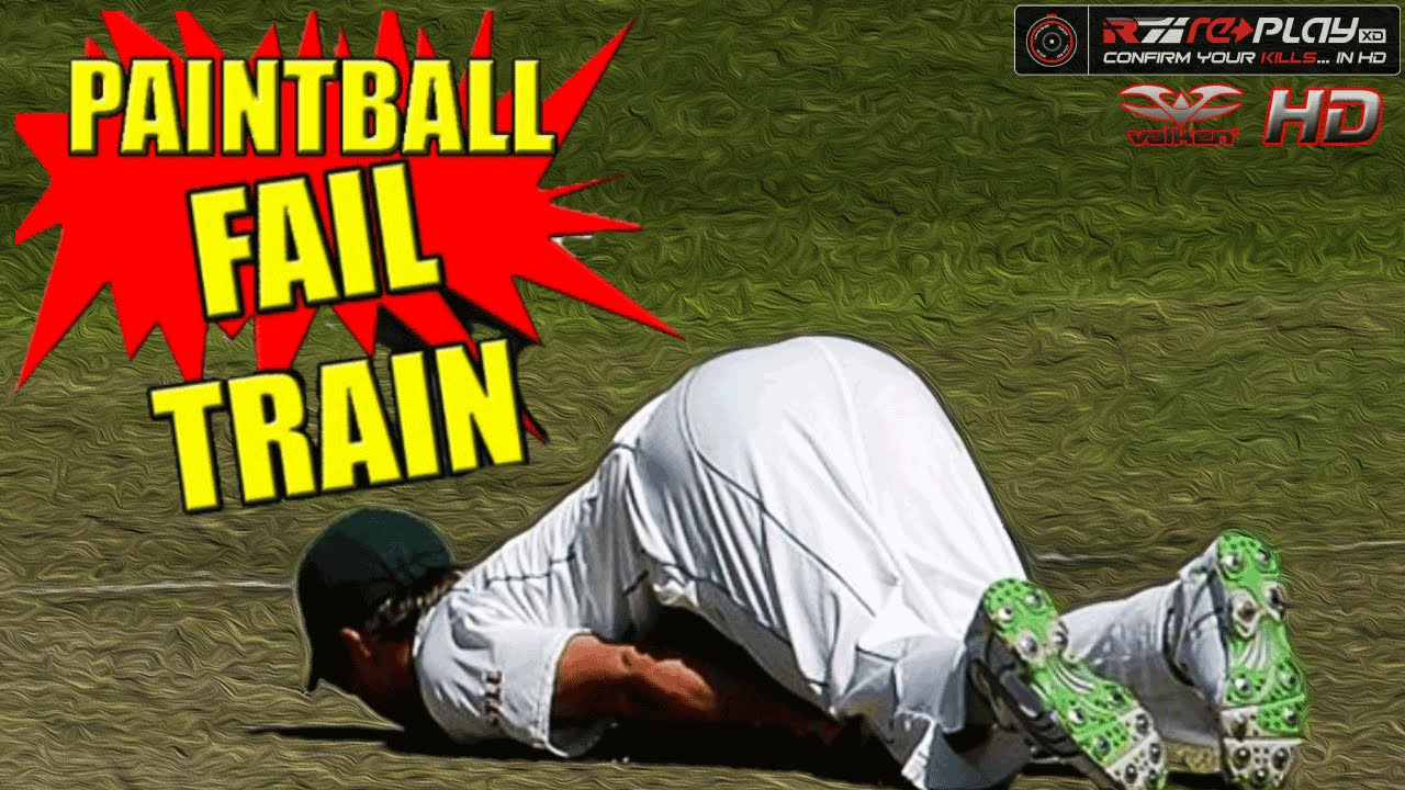 Paintball Epic Fail Train Crack Shot - YouTube