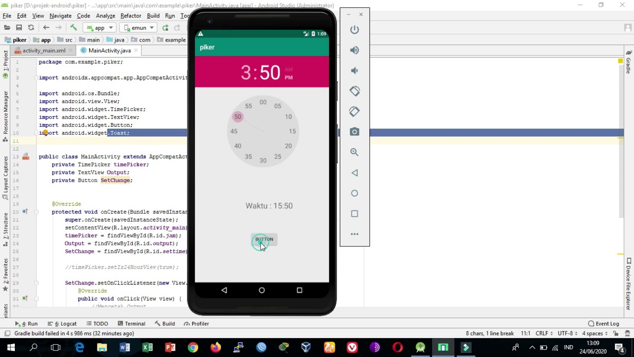 Android Date Picker - YouTube