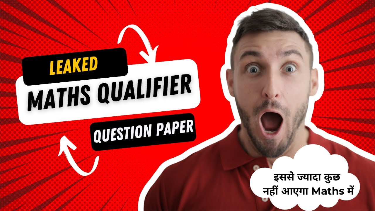 Qualifier Maths Question paper leaked Set 1 | IIT madras BS degree # ...
