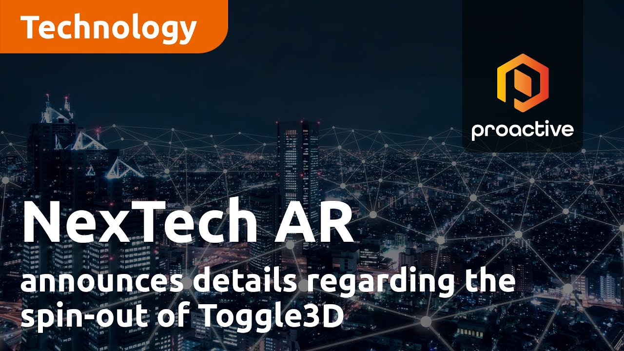 Nextech AR Solutions announces details regarding the spin-out of Toggle3D - YouTube