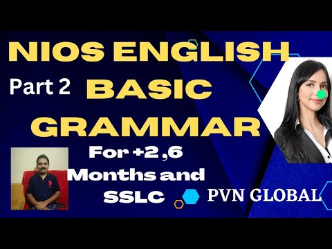 NIOS BASIC ENGLISH GRAMMAR Part-2 - YouTube