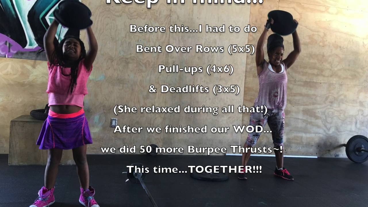 My baby girl doing crossfit with mommy!!! - YouTube