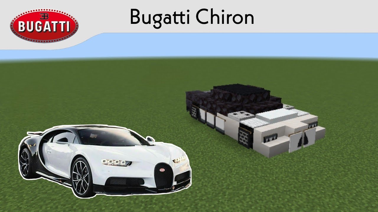 How to build a Bugatti Chiron in Minecraft. 😱 - YouTube