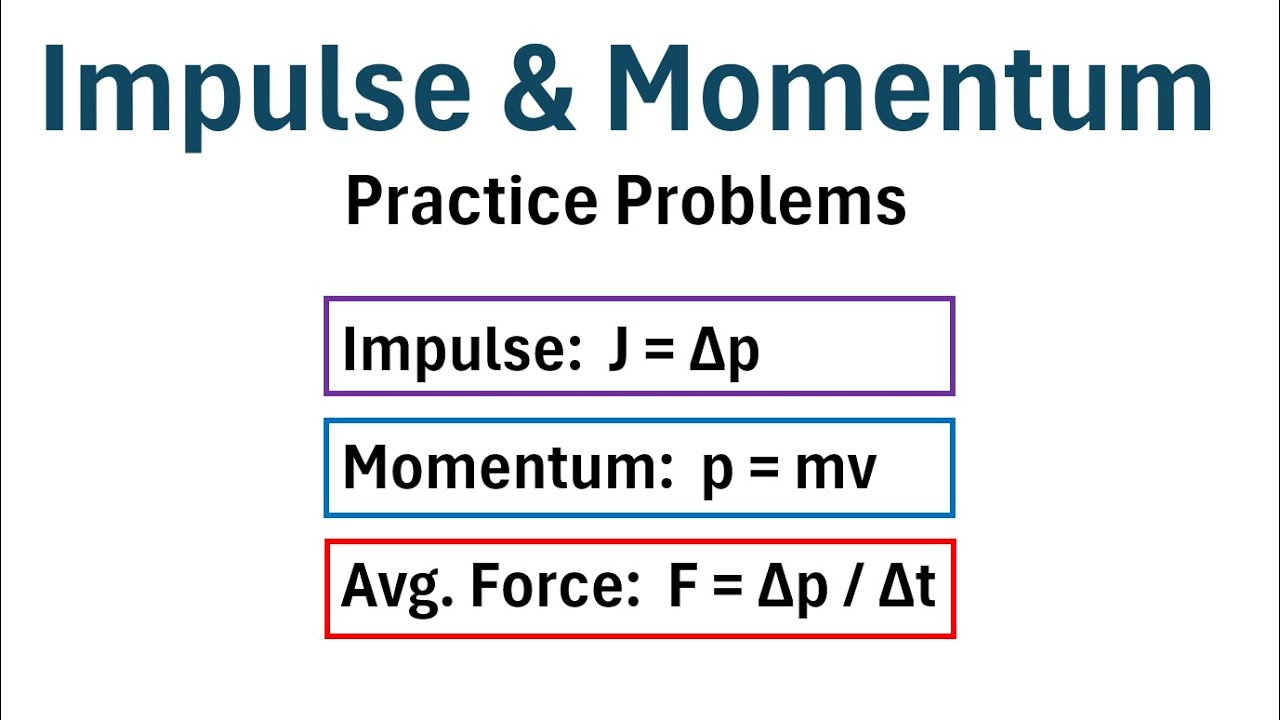 Physics: Impulse and Momentum Practice Problems - YouTube