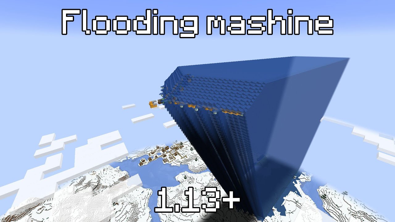 Minecraft Flooding machine [JE 1.13 - 1.21.X] - YouTube
