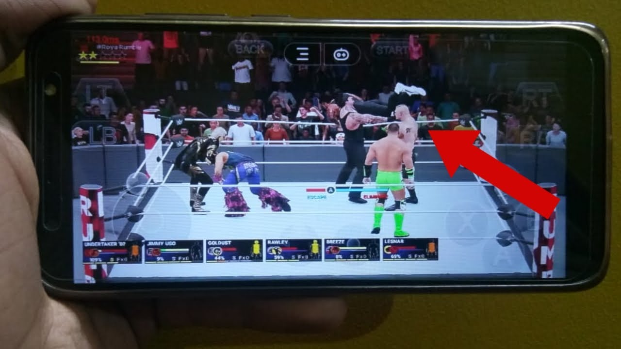 Playing WWE2K19 Royal Rumble Match in Mobile - YouTube
