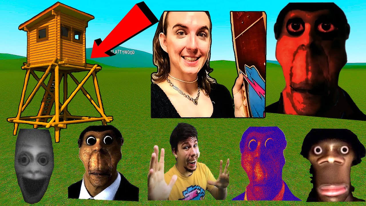 Chris Tyson, RED Obunga, Mr Beast and Others Nextbots United and Attack ...