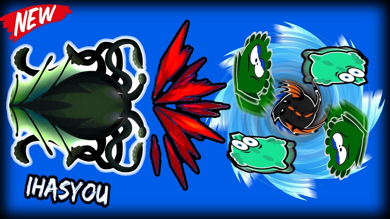MEGA-KRAKEN DESTROYS REGULAR KRAKEN & DRAGONS - MOPE.IO NEW HD SKINS ...