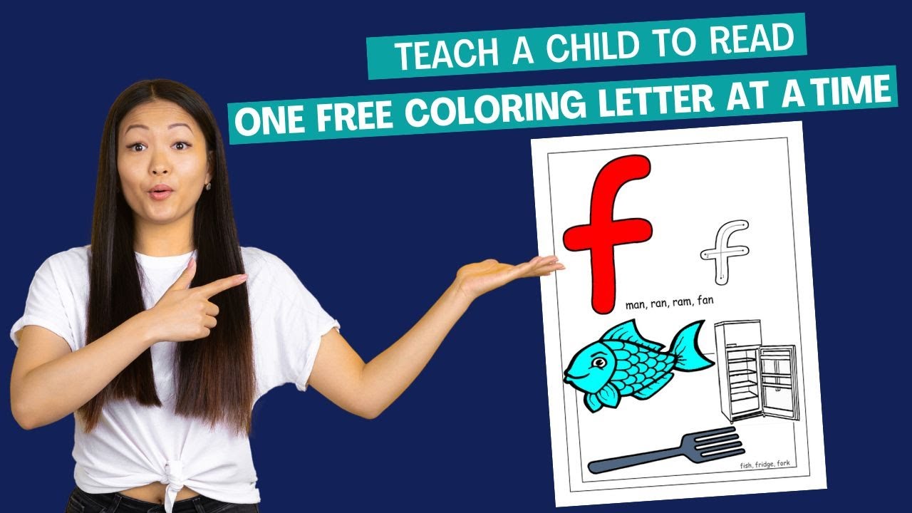 Alphabet Phonics Sounds - coloring for preschoolers - Letter "f" - YouTube