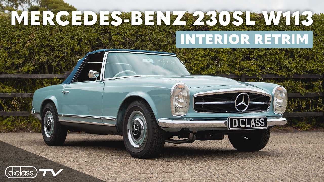 Mercedes-Benz 230SL W113 Interior Retrim - d:class automotive - YouTube