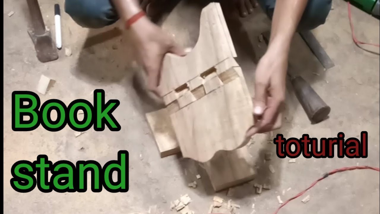 how to make a book stand,@wood work - YouTube