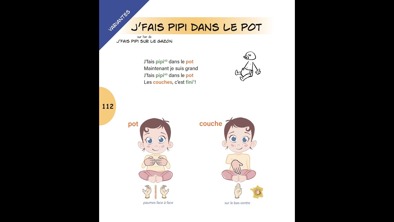 Comptines j'fais pipi sur le pot - YouTube