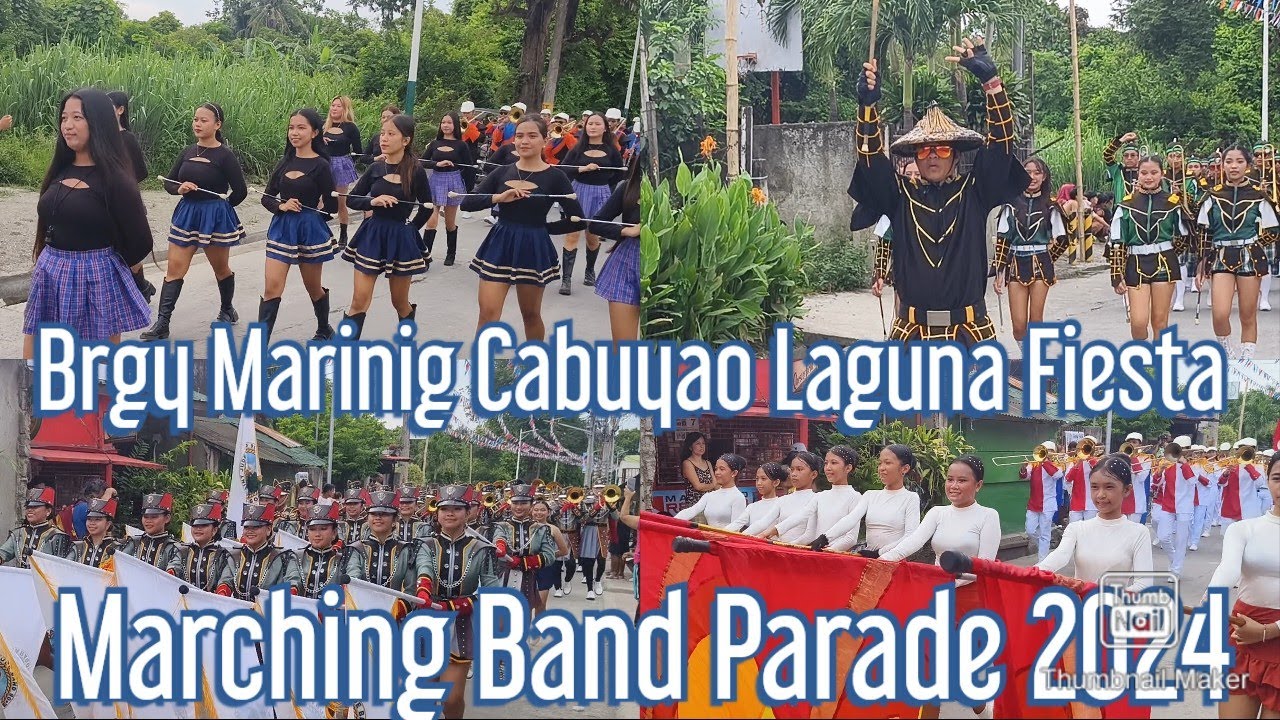 Brgy Marinig Cabuyao Laguna Fiesta | Marching Band Parade 2024 - YouTube