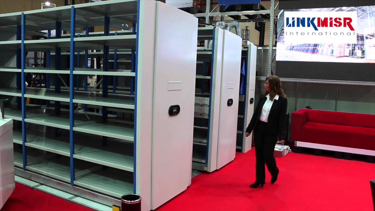 Electric Mobile Shelving - YouTube