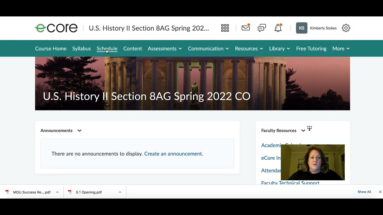 Welcome to class eCore - U.S. History - YouTube