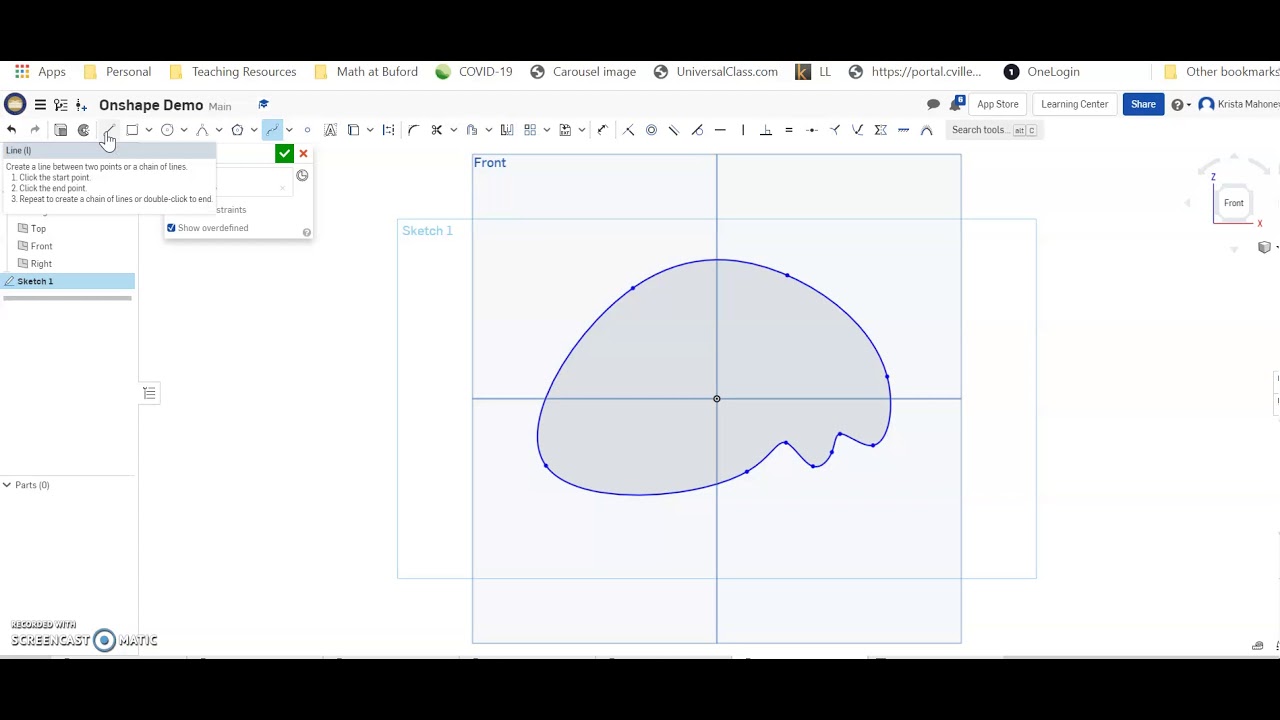 Making curved shapes in Onshape - YouTube