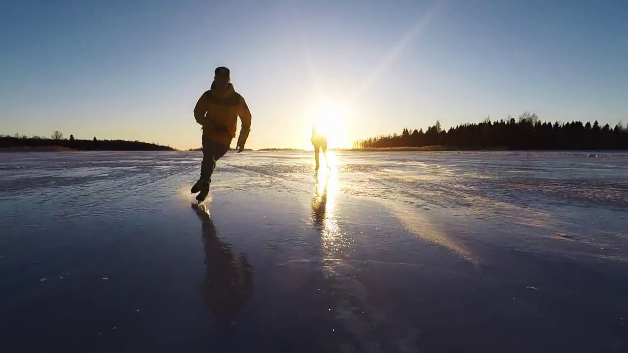 Skating on the sea - YouTube