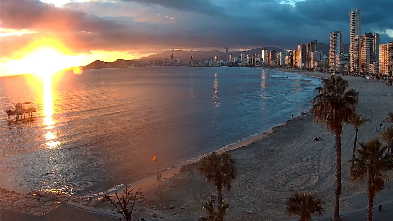 Benidorm Sunset 🇪🇸 Streamed 18th March 2023 - YouTube