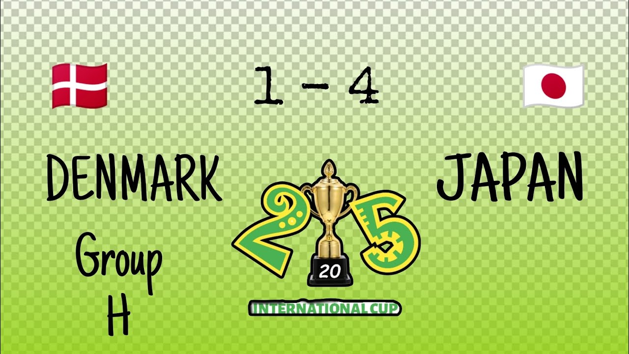 Denmark vs Japan | Group H (M1) | International Cup 2025 | Winner ...