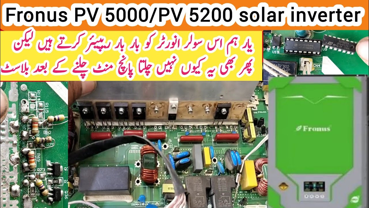 Fronus PV 5000 inverter fault code | PV 5200 solar inverter output ...