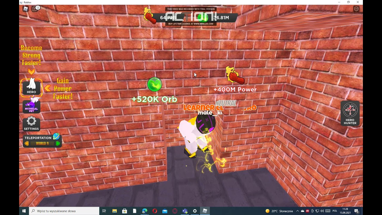 stałem sie najsilniejszy na świecie (Roblox strongest punch simulator ...