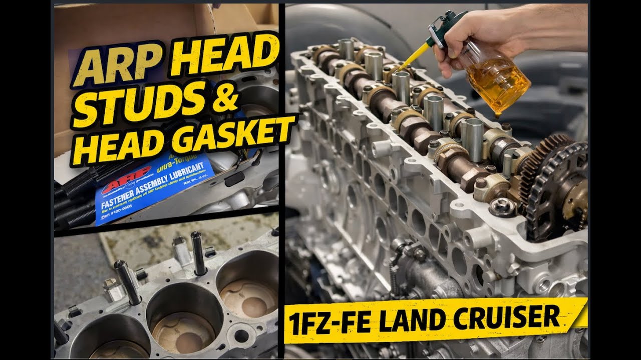1FZFE Engine Rebuild - ARP Head Studs, Head Gasket, Cylinder Head ...