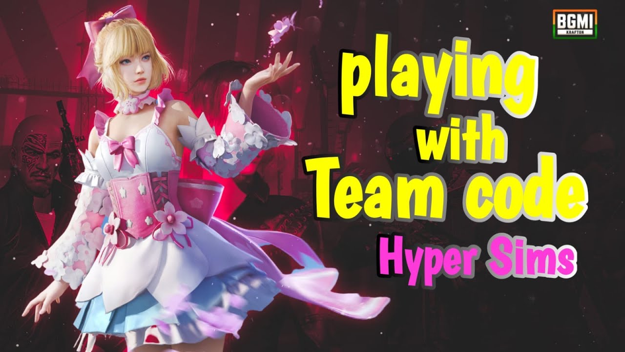 🔴 BGMI Live Stream | Playing Squad | Play With Teamcode HYPER SIMS #live#bgmi#rush - YouTube