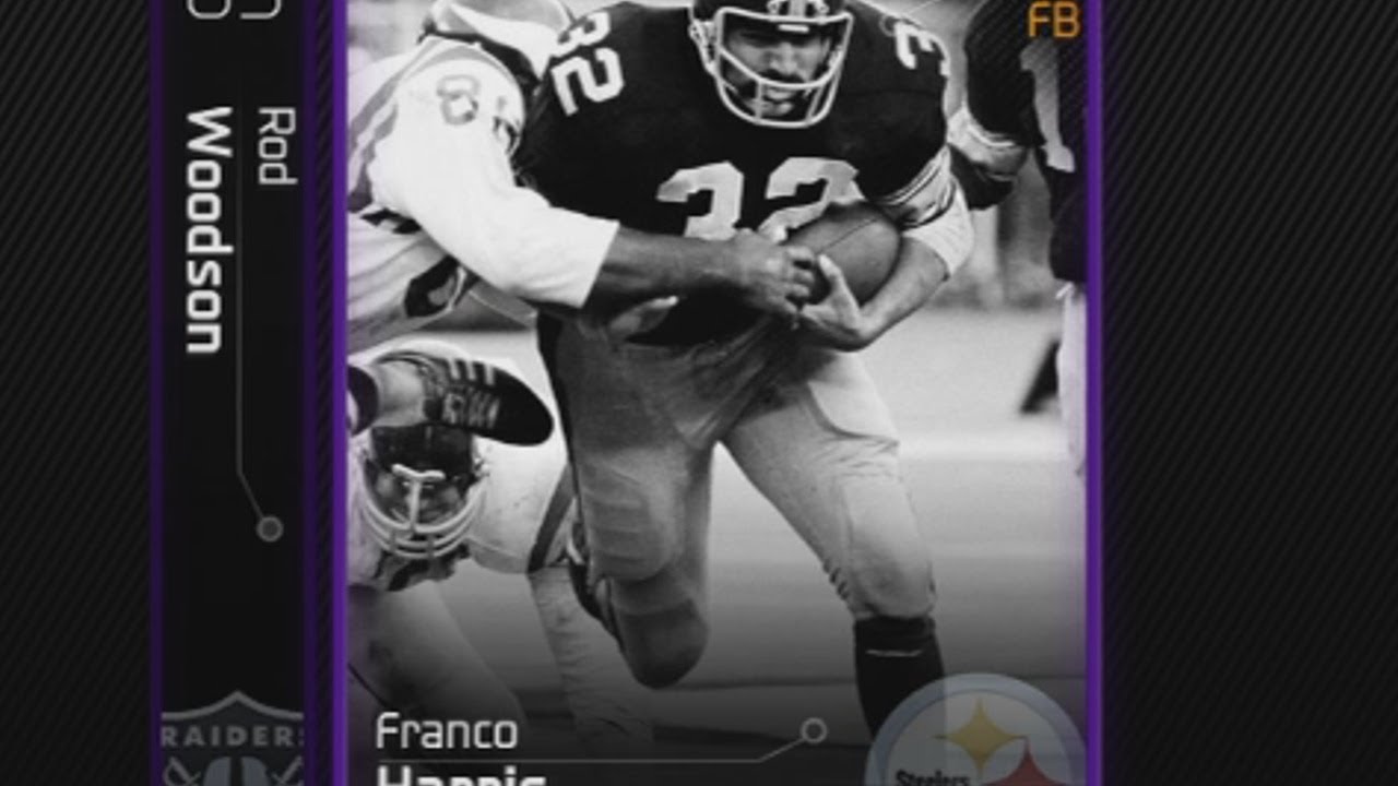 Legendary Cards Franco Harris and Rod Woodson! MUT 25 Commentary - YouTube