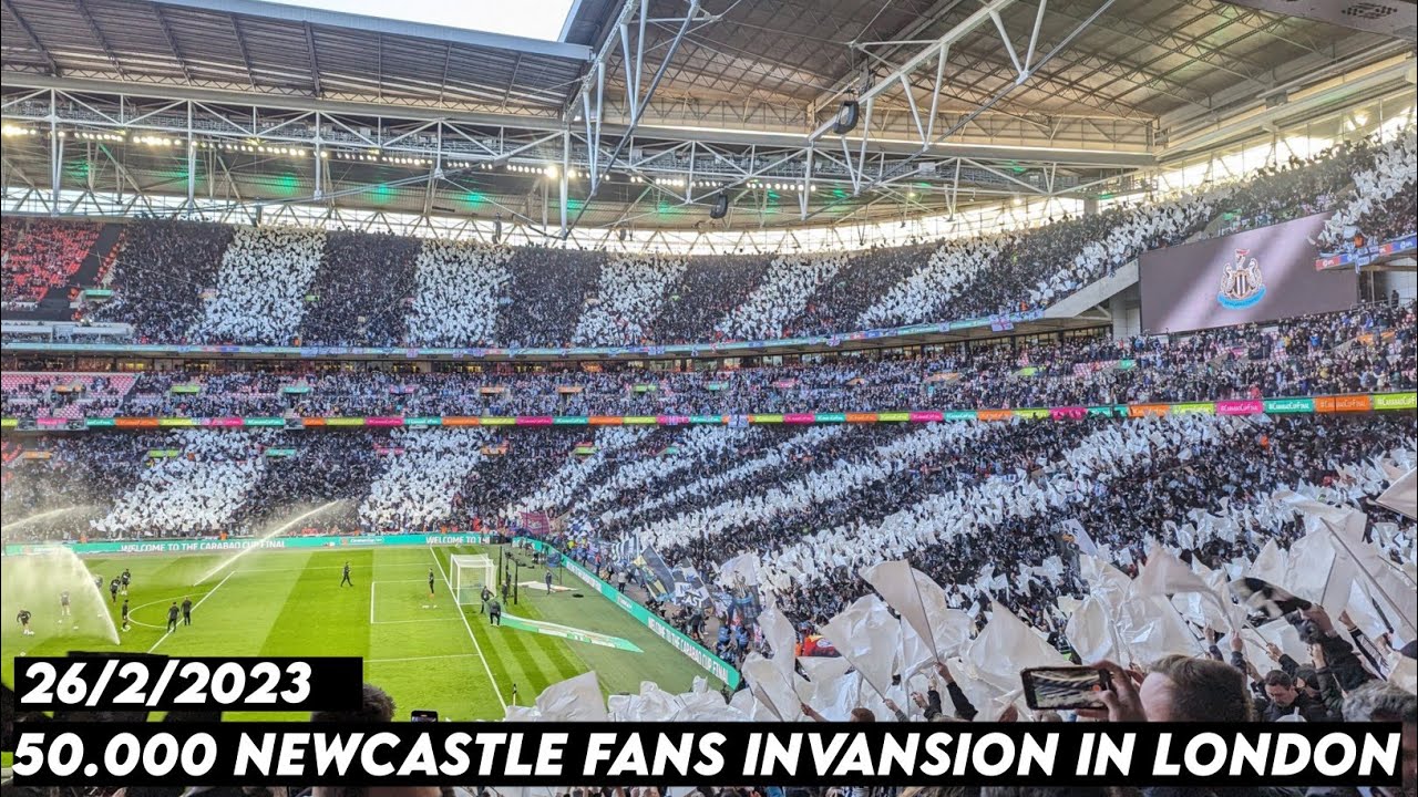 50.000 NEWCASTLE FANS INVANSION IN LONDON || Manchester united vs ...